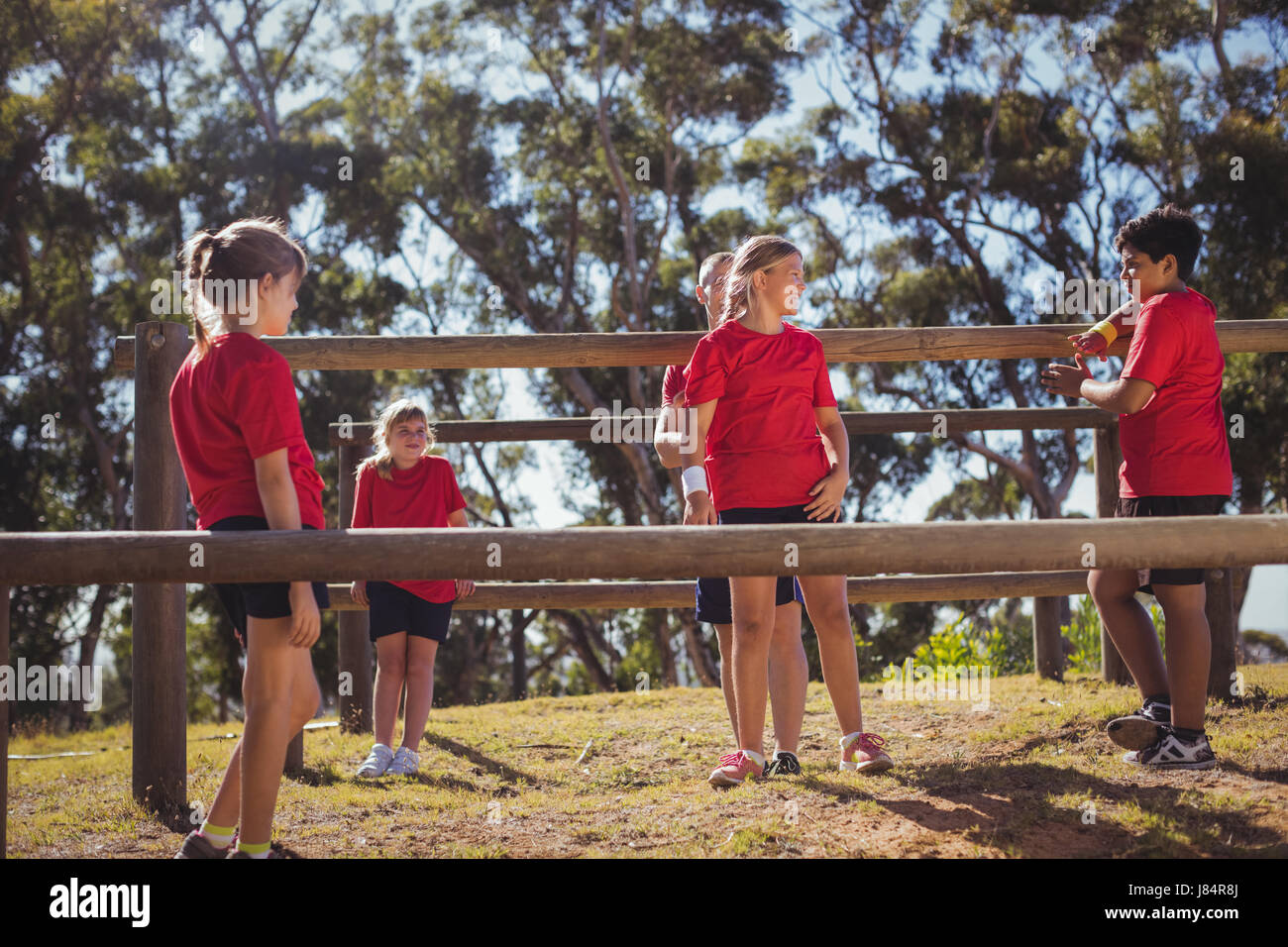 Kids Wooden Obstacle Course High Resolution Stock Photography and ...