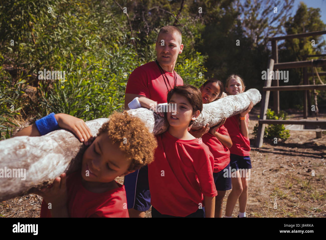 Kids Wooden Obstacle Course High Resolution Stock Photography and ...