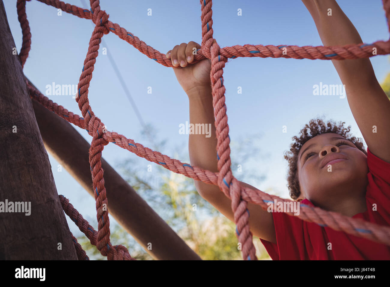 Child obstacle race determination hi-res stock photography and images ...