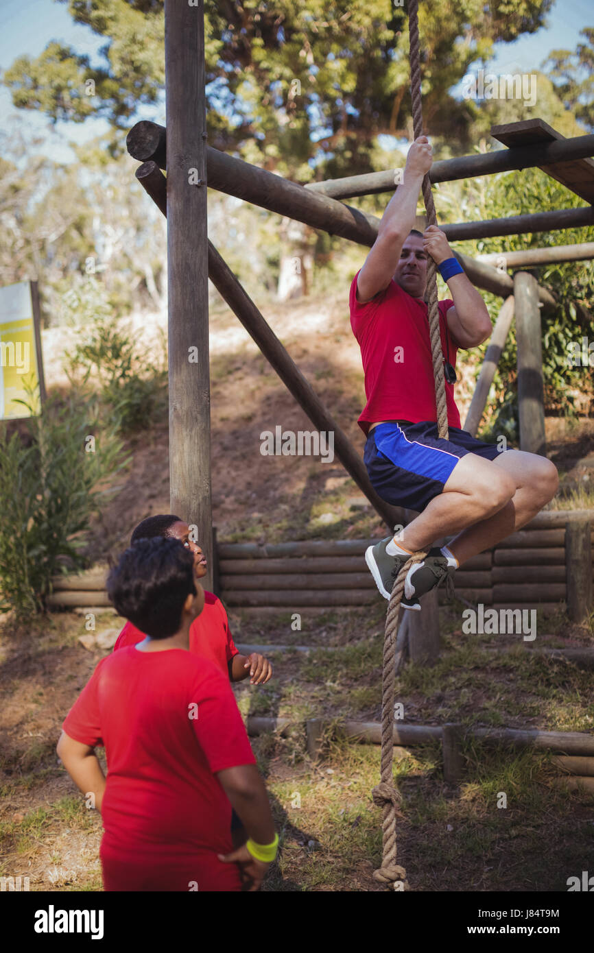 Child obstacle race determination hi-res stock photography and images ...
