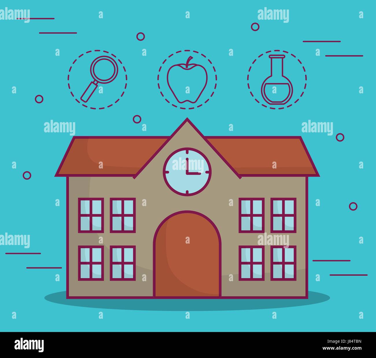 school building icon Stock Vector Image & Art - Alamy