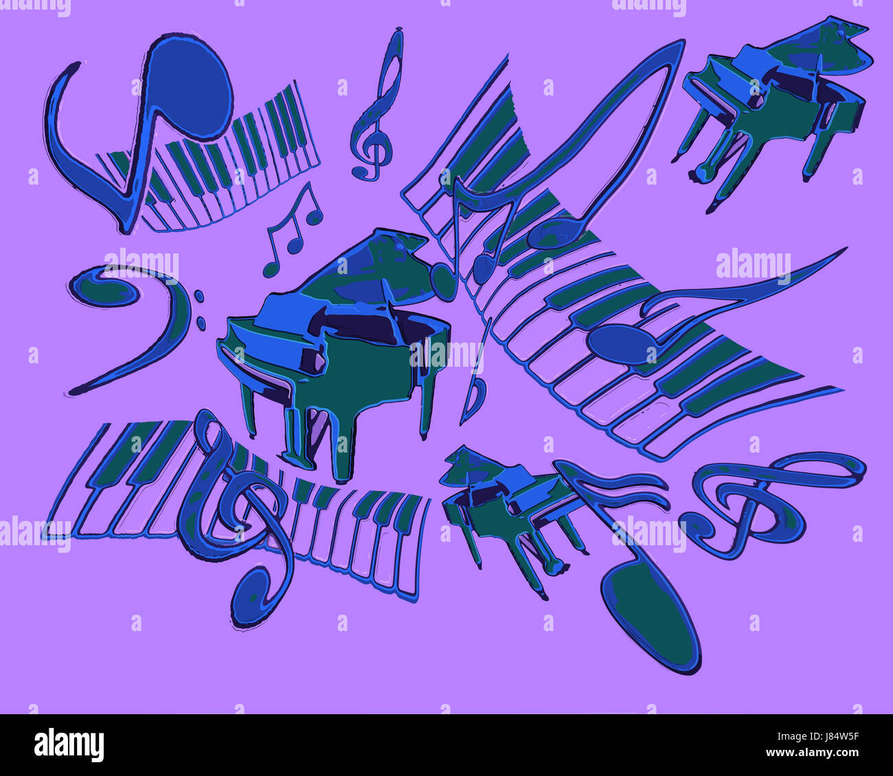 Piano poster hi-res stock photography and images - Alamy