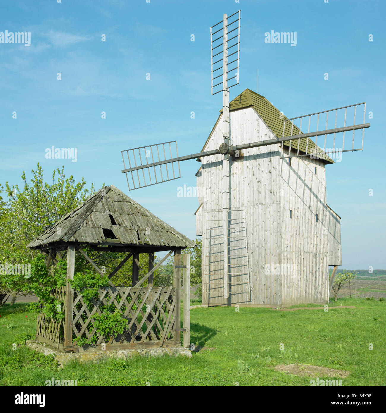 wood windmill timber style of construction architecture architectural ...