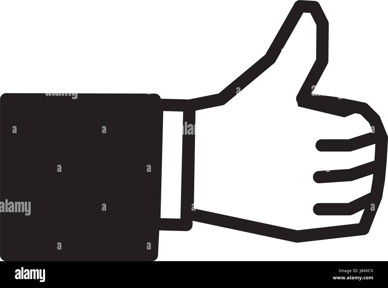 thumb up gesture line icon Stock Vector Image & Art - Alamy
