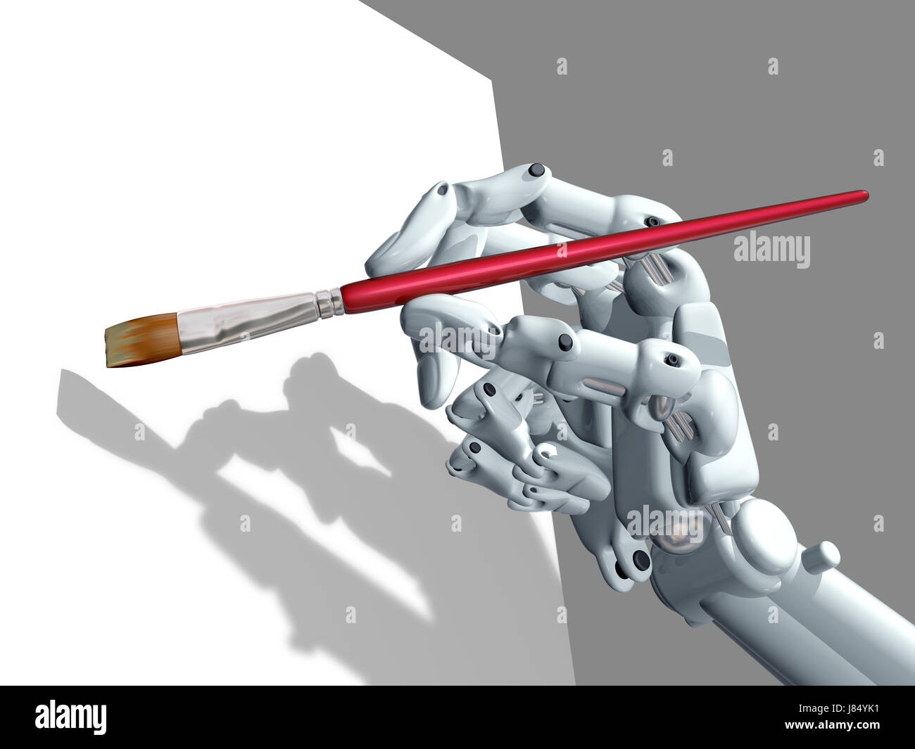 art colour paint android humanoid artist painter robot automatic ...