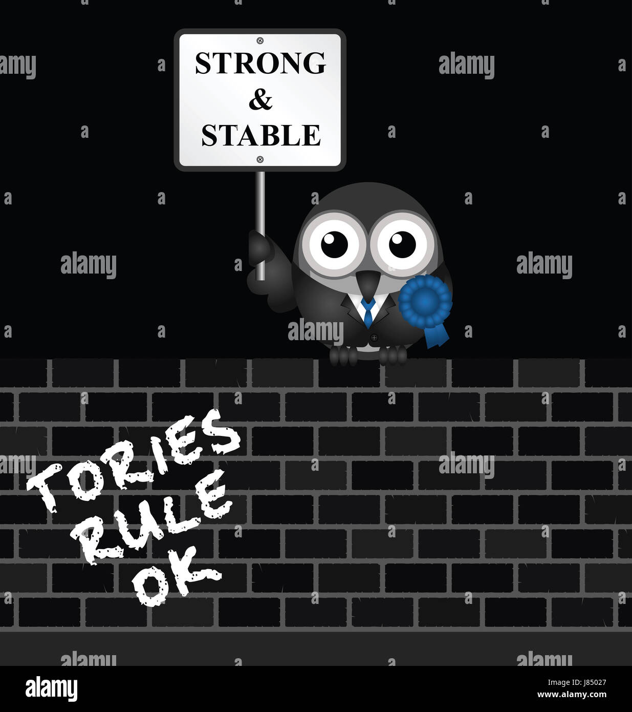 Conservative strong and stable political electioneering soundbite Stock ...