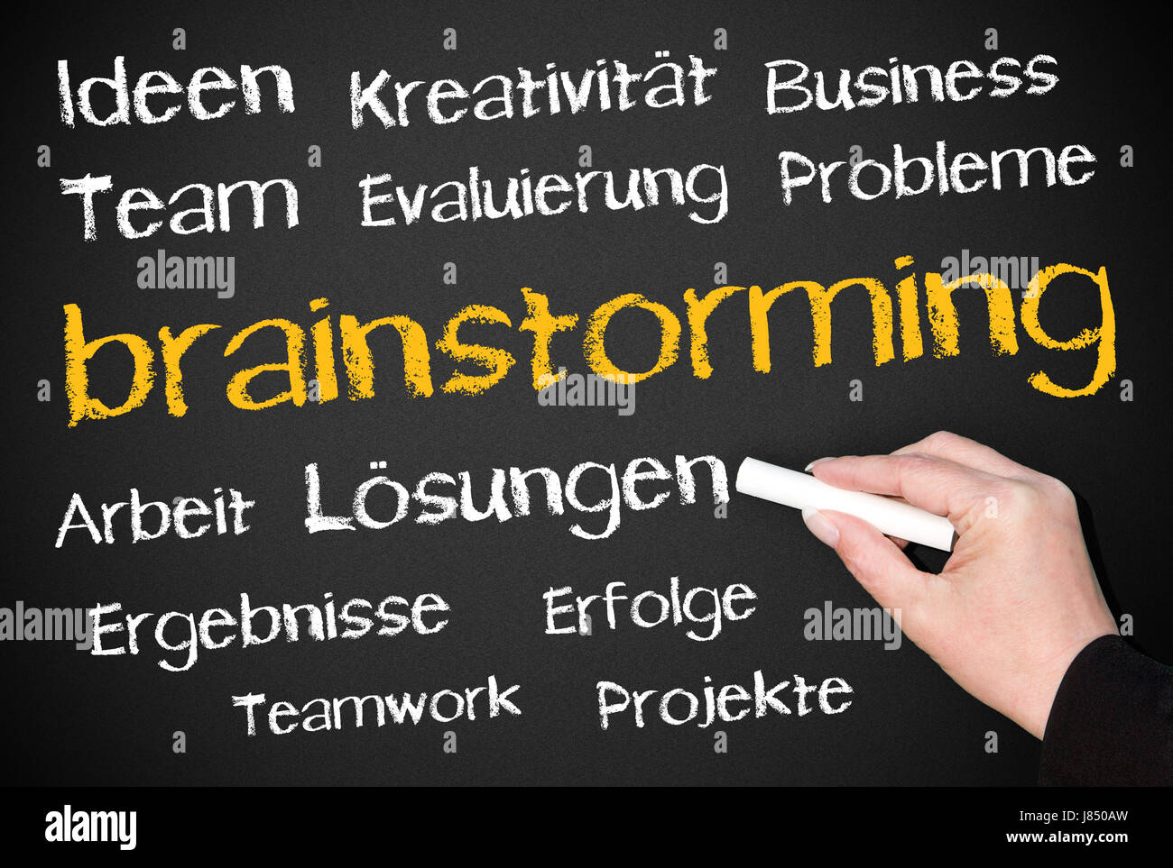 brainstorming - teamwork concept Stock Photo - Alamy
