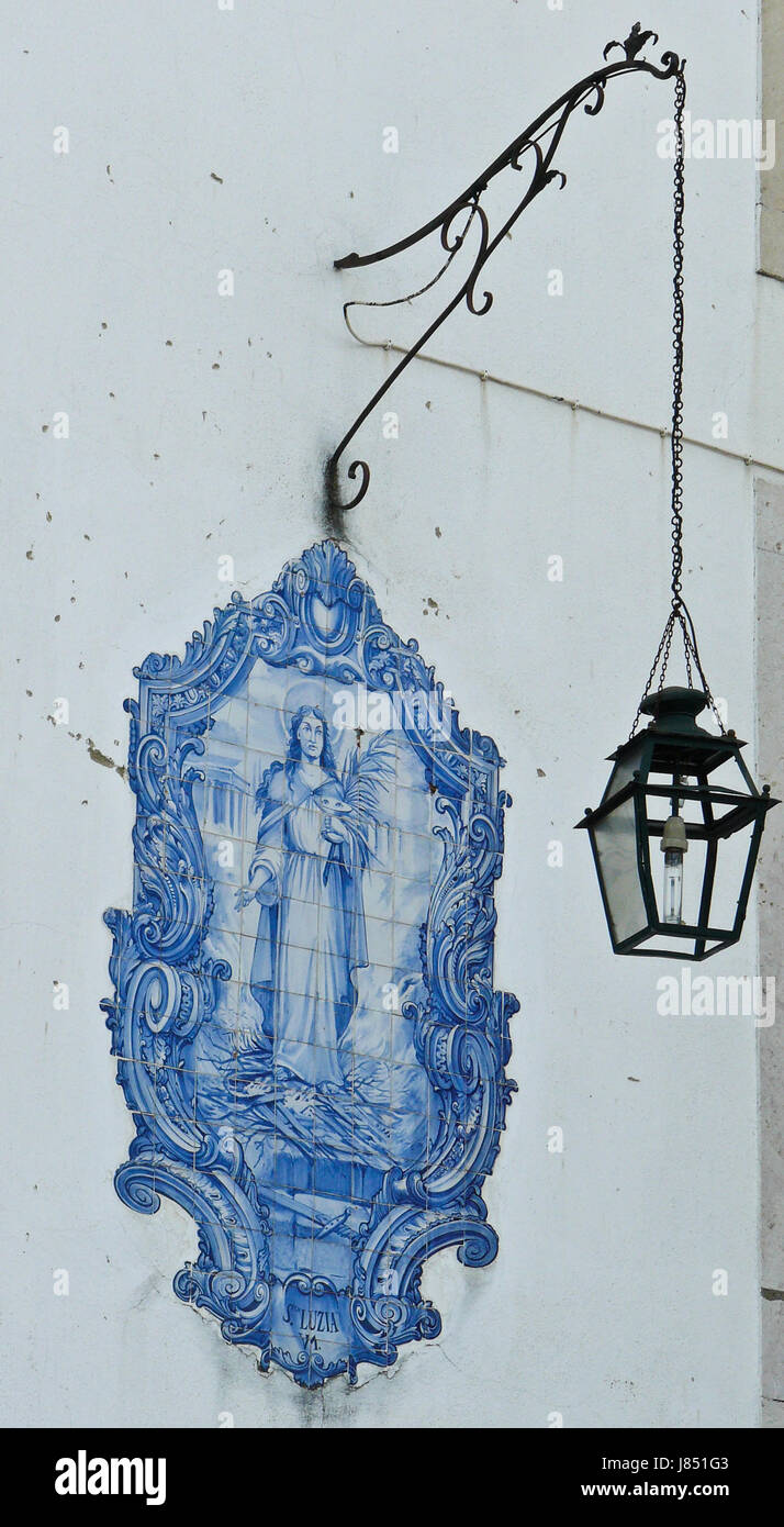 blue house building detail art colour antique europe wall portugal ...