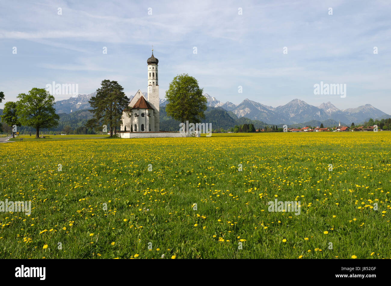 church alps chapel bavaria neuschwanstein church mountains alps chapel ...
