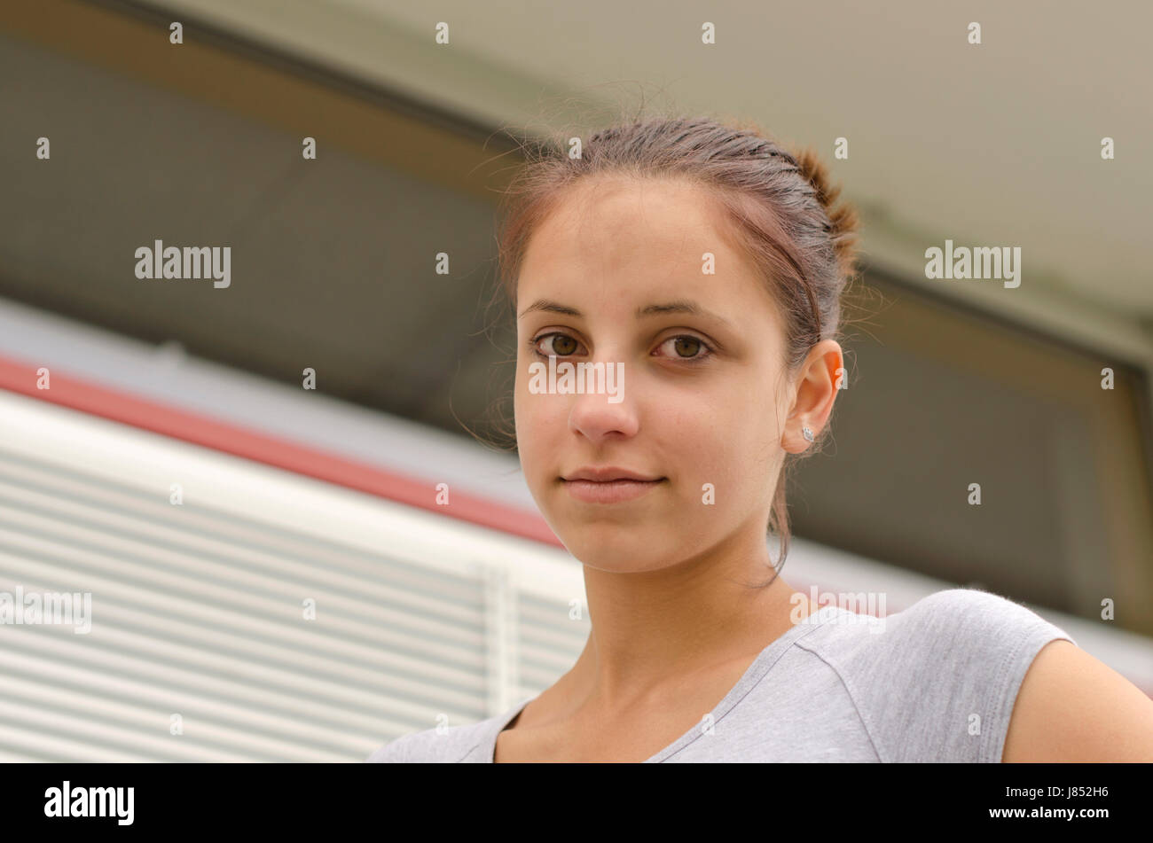 woman future portrait look glancing see view looking peeking looking at ...