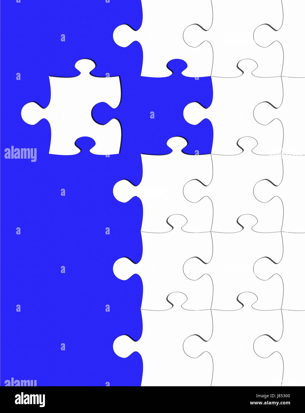 blue model design project concept plan draft coaching teamwork jigsaw ...