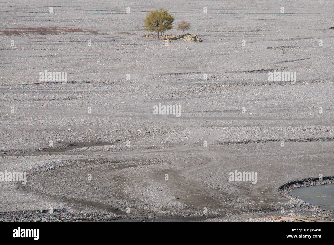 asia ravine river bed nepal mustang himalayas travel tree stone hike go ...