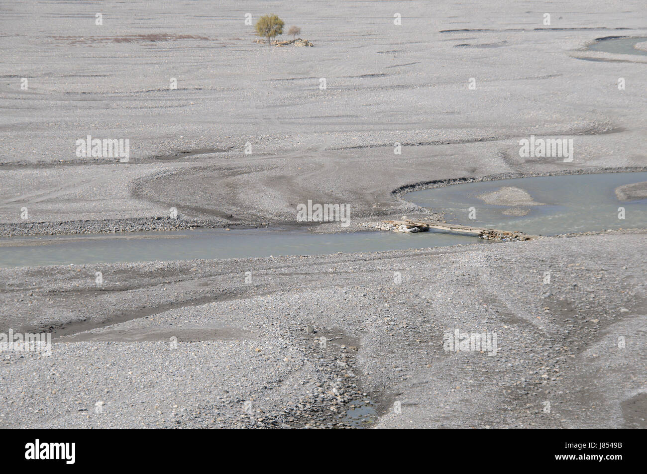 asia ravine river bed nepal mustang himalayas travel tree stone hike go ...