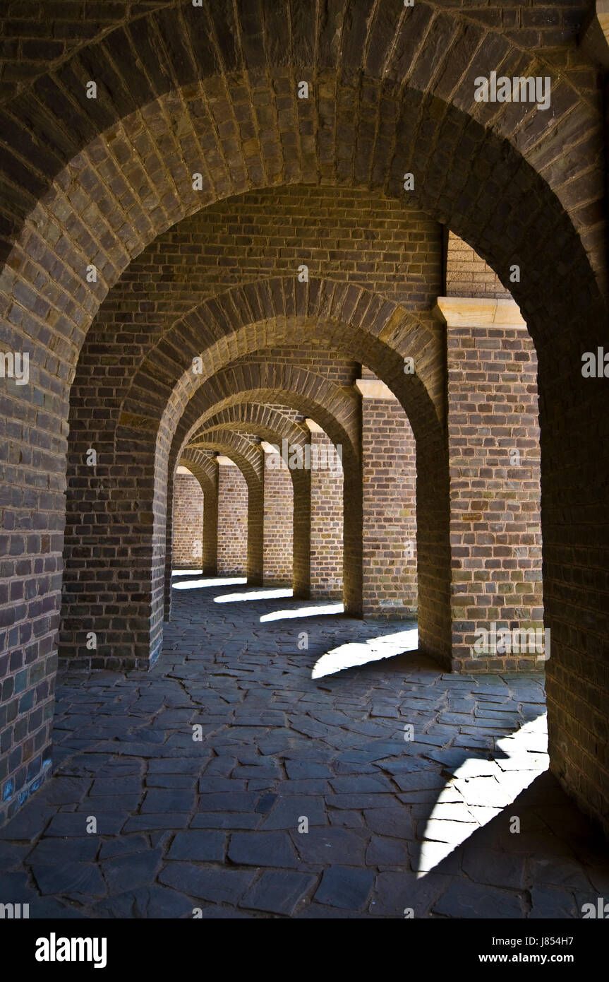 corridor stone arch pavement germany german federal republic ruins ...