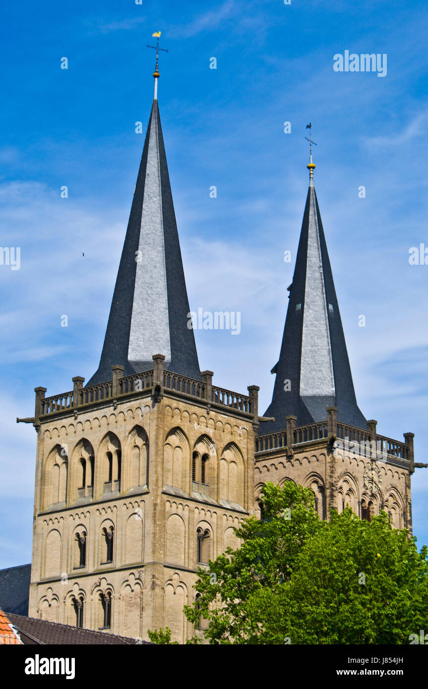 blue tower religion religious church cathedral germany german federal ...