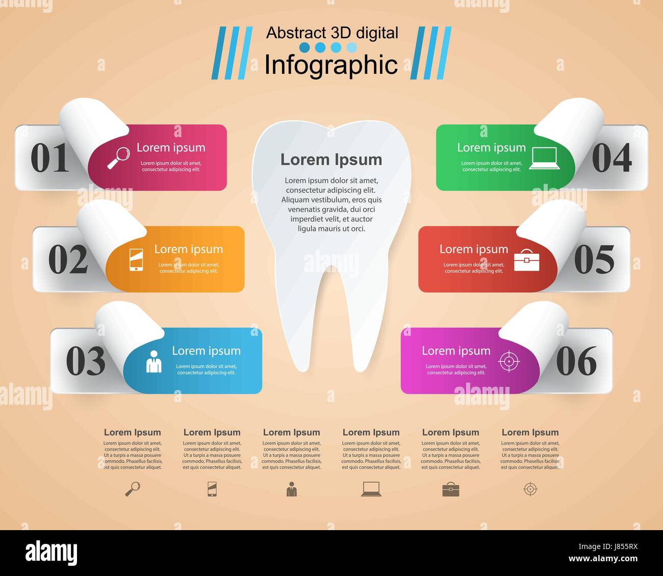 Teeth infographics hi-res stock photography and images - Alamy