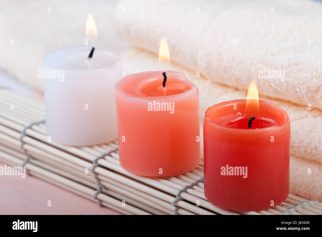 health spring candles massage peach facilitate ease resting relax ...