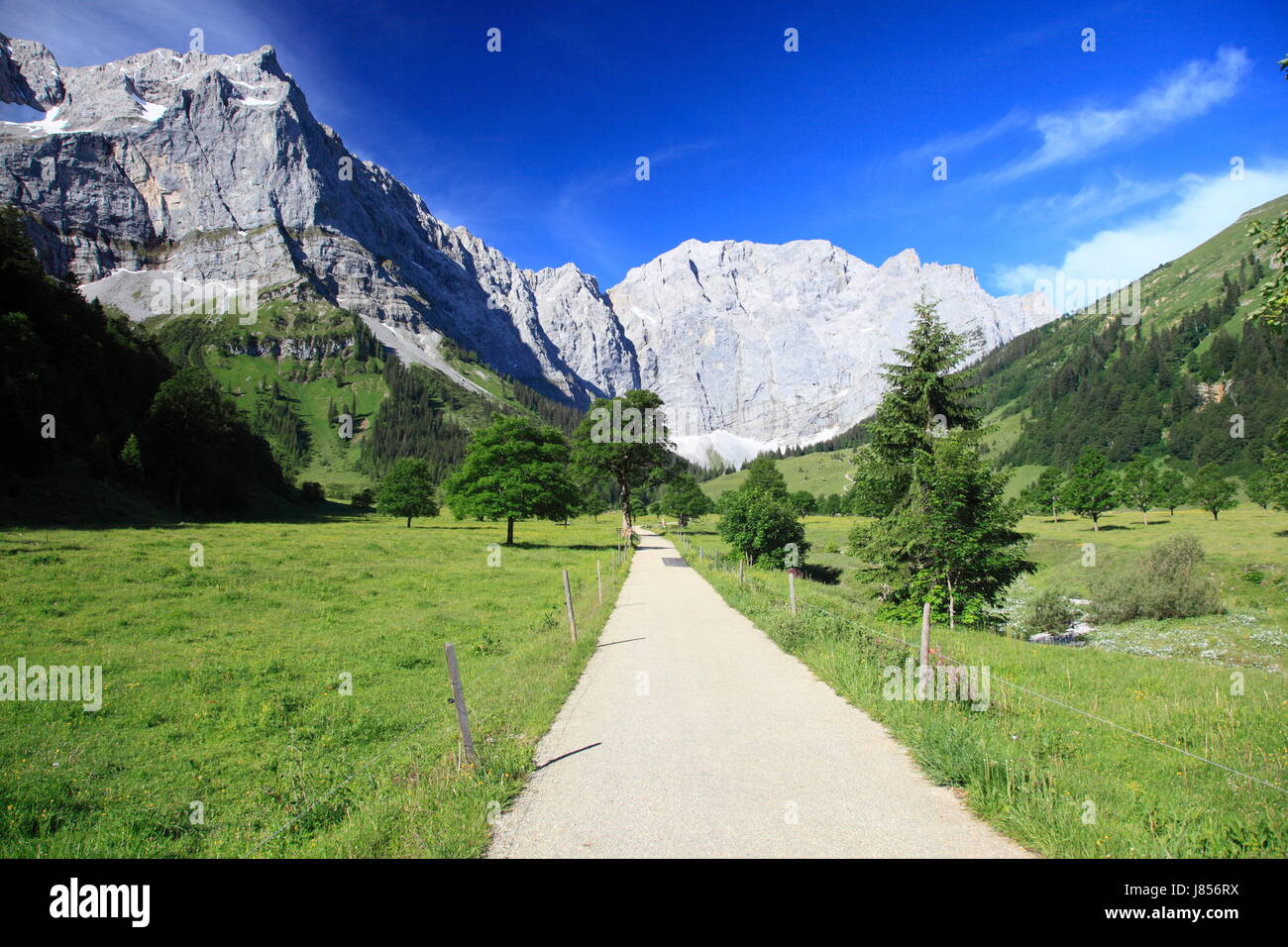 walk in the narrow valley Stock Photo - Alamy
