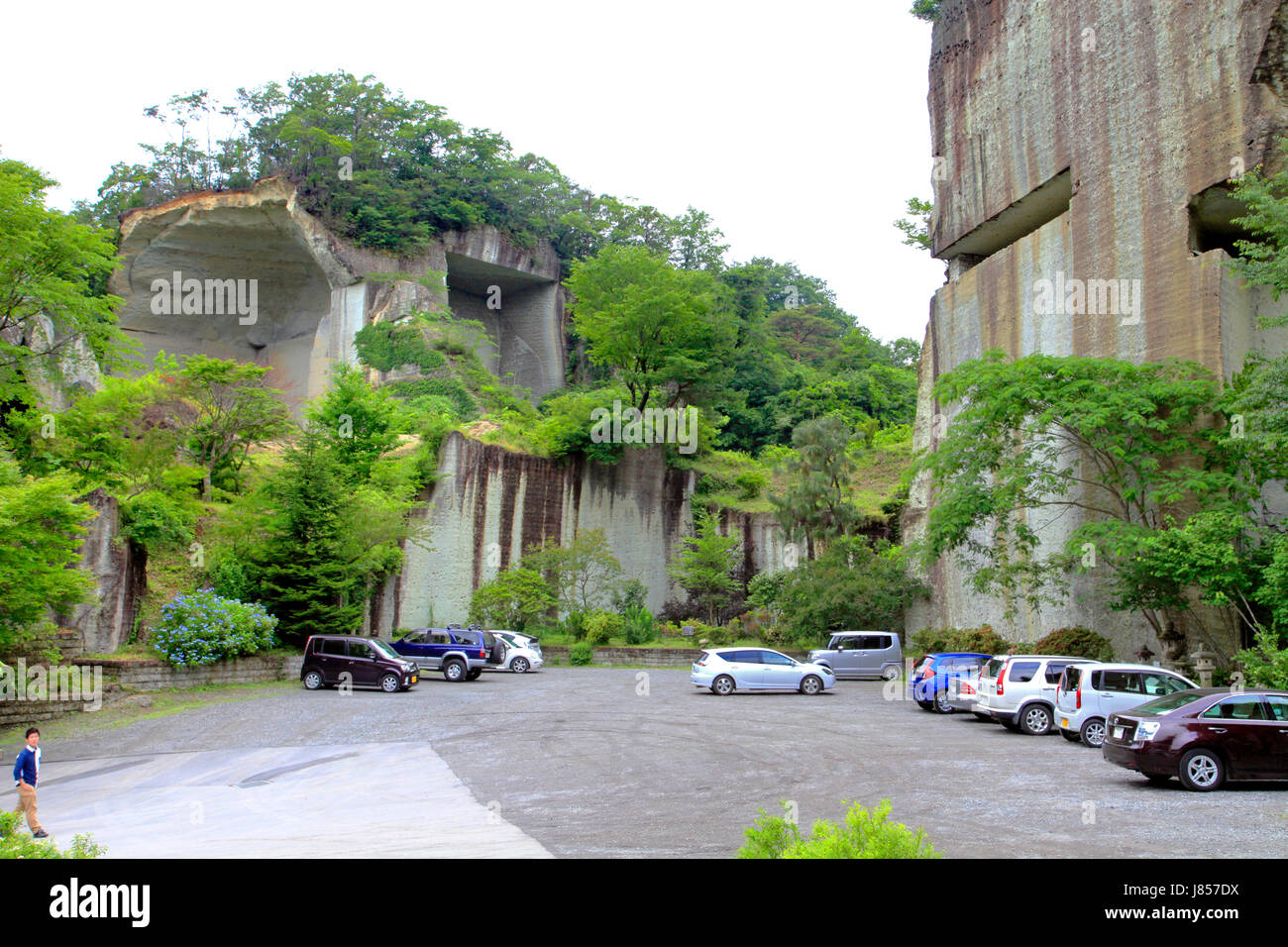 Oya Stone Mining Cliff Cavern at Oya-machi Utsunomiya Tochigi Japan ...