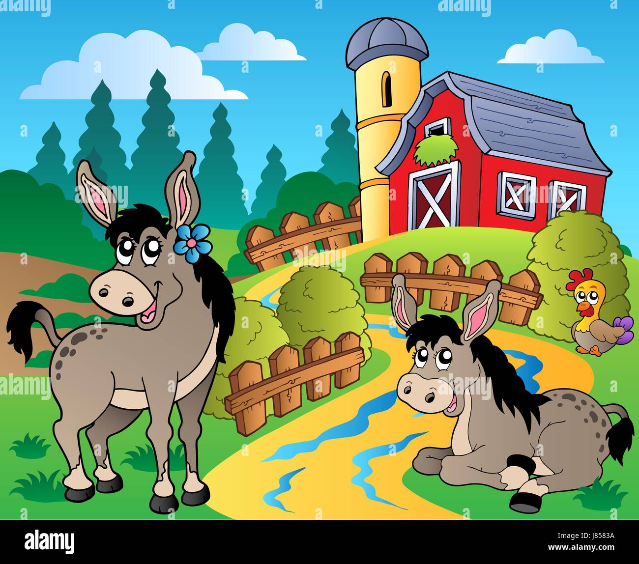 barn country silo scene location site granary structure laugh laughs ...