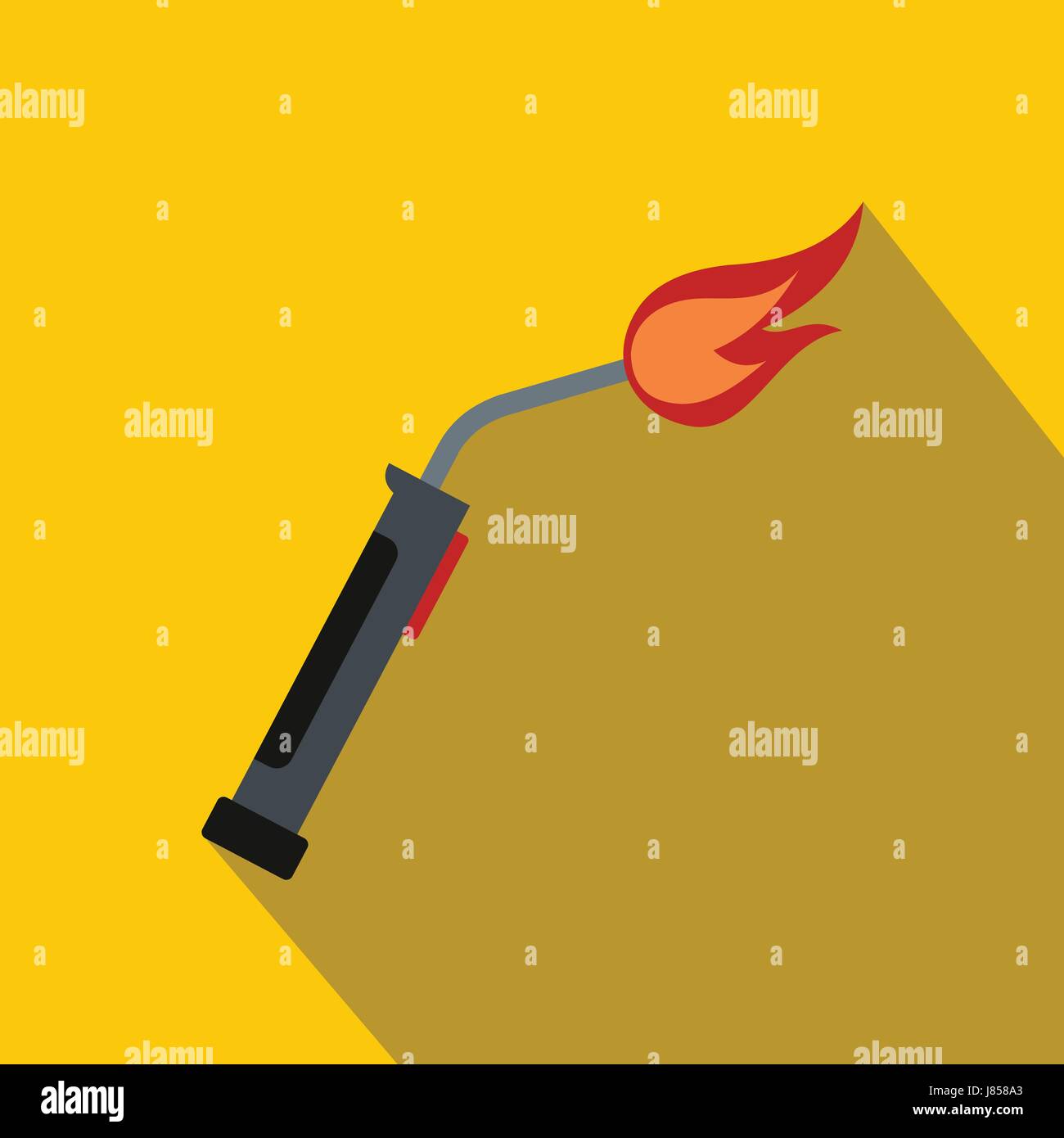 Welding torch icon, flat style Stock Vector Image & Art - Alamy