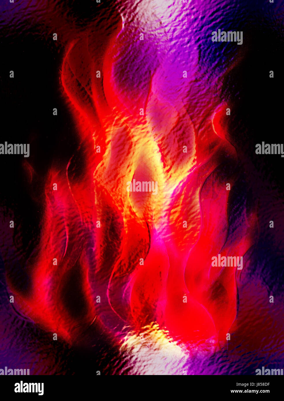 Fire flames background and glass effect. Red color Stock Photo - Alamy