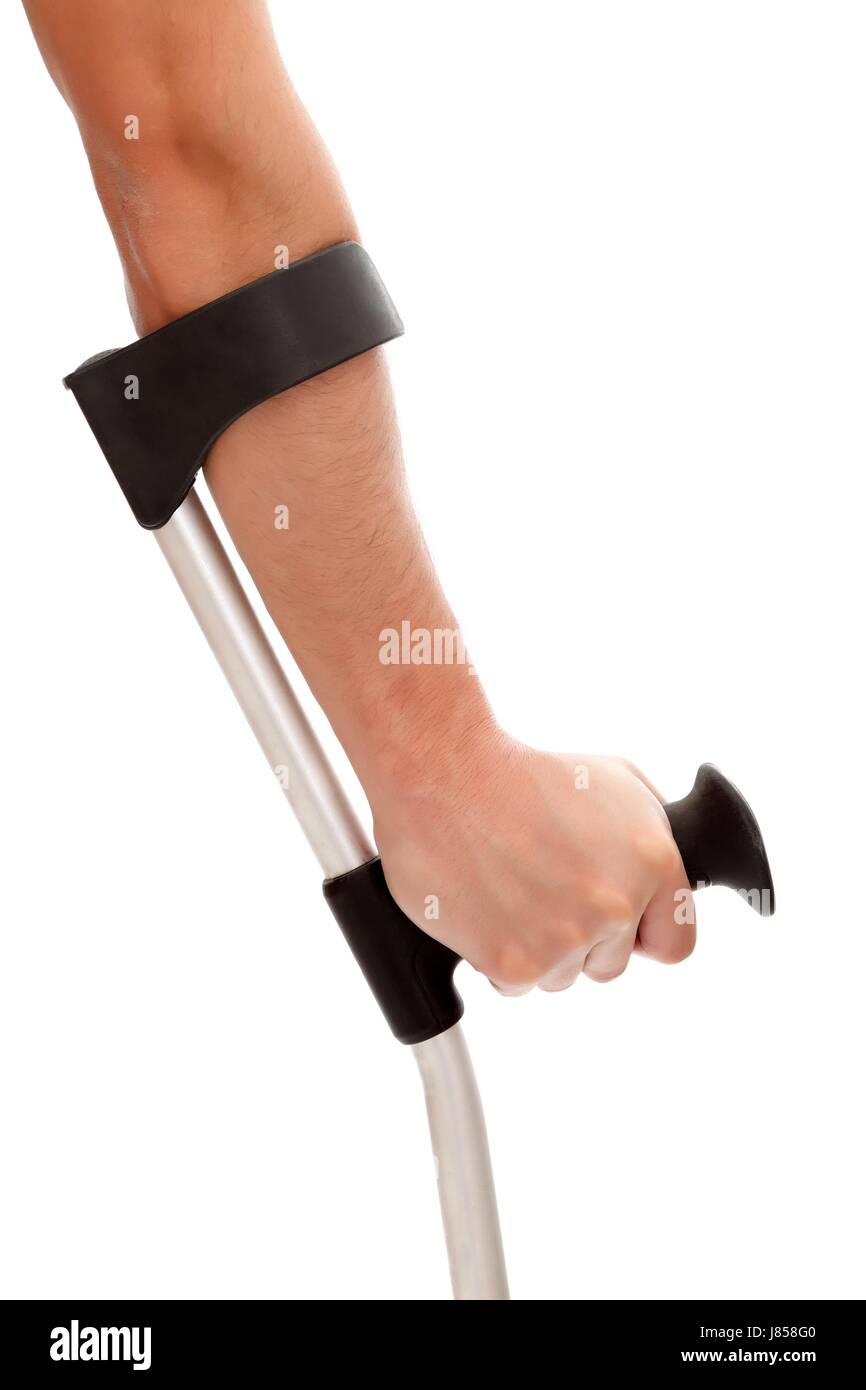 hand medicinally medical pain accident injury arm sick ill man walk go ...