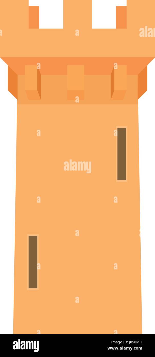 Medieval battle tower icon, cartoon style Stock Vector Image & Art - Alamy