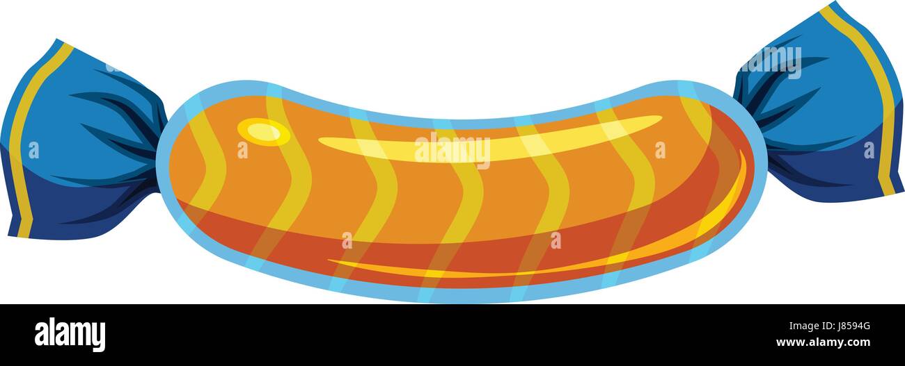 Sweet candy in colorful wrap icon, cartoon style Stock Vector Image ...