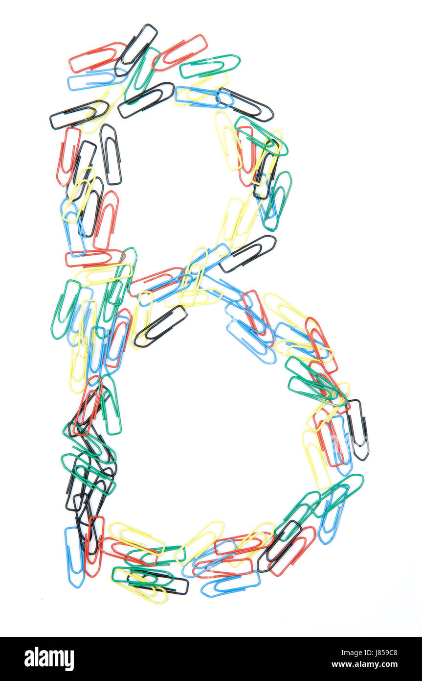 office object shape letter binder alphabet design shaping formation ...