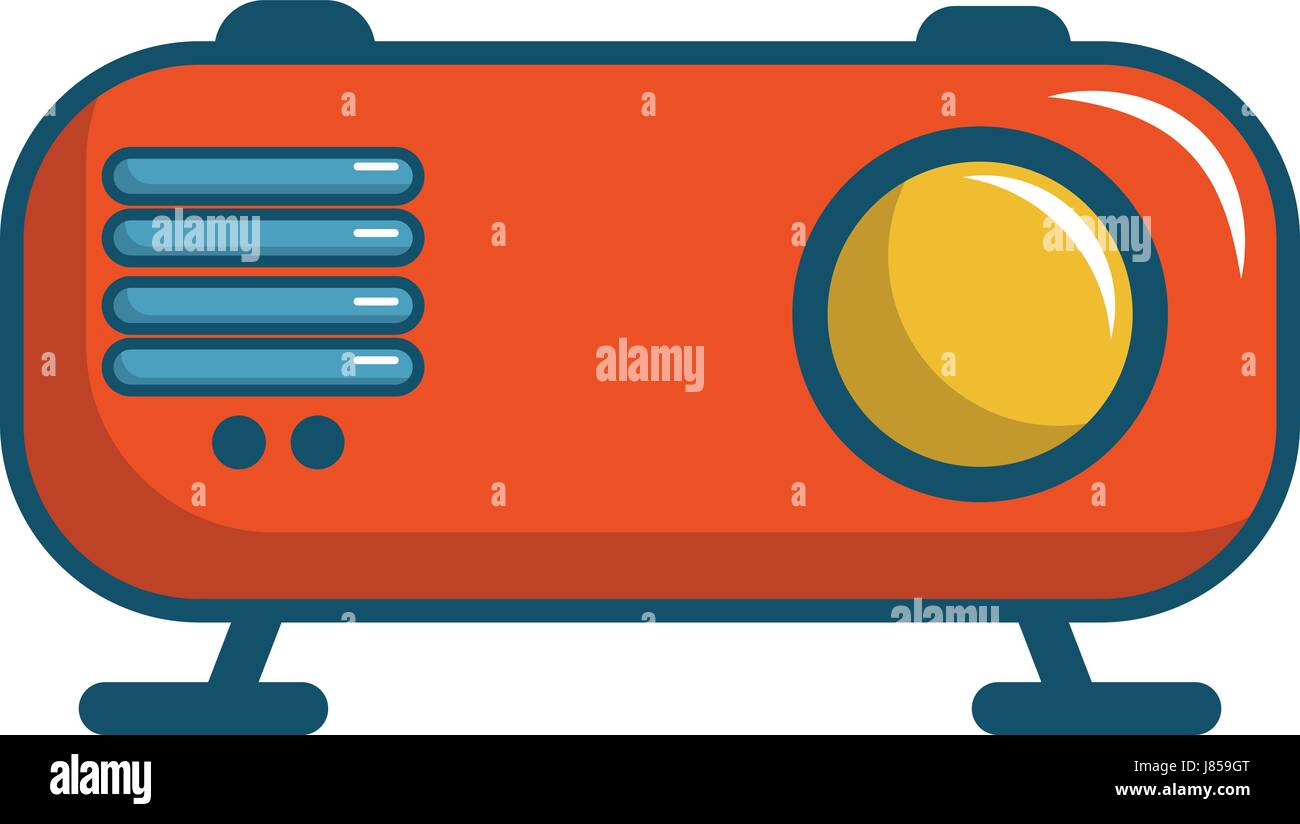Retro orange radio receiver icon, cartoon style Stock Vector Image ...