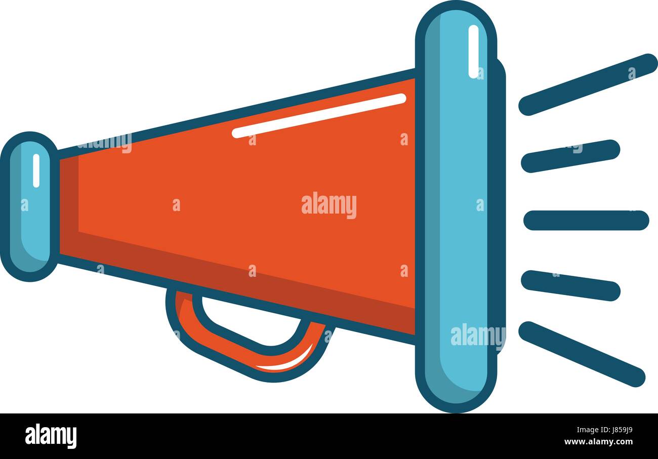 Red retro megaphone icon, cartoon style Stock Vector Image & Art - Alamy
