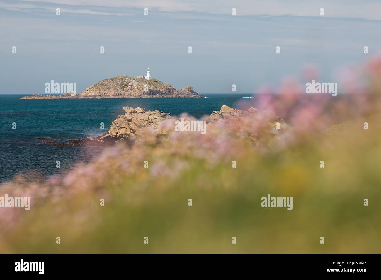 Warm sunny weather on the island of St Martin's in the Isles of Scilly ...