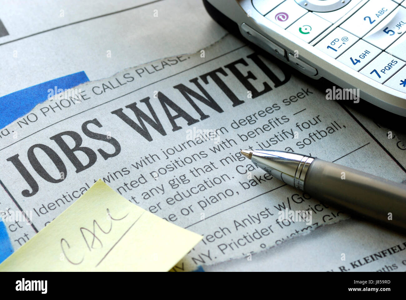 Newspaper jobs section hi-res stock photography and images - Alamy
