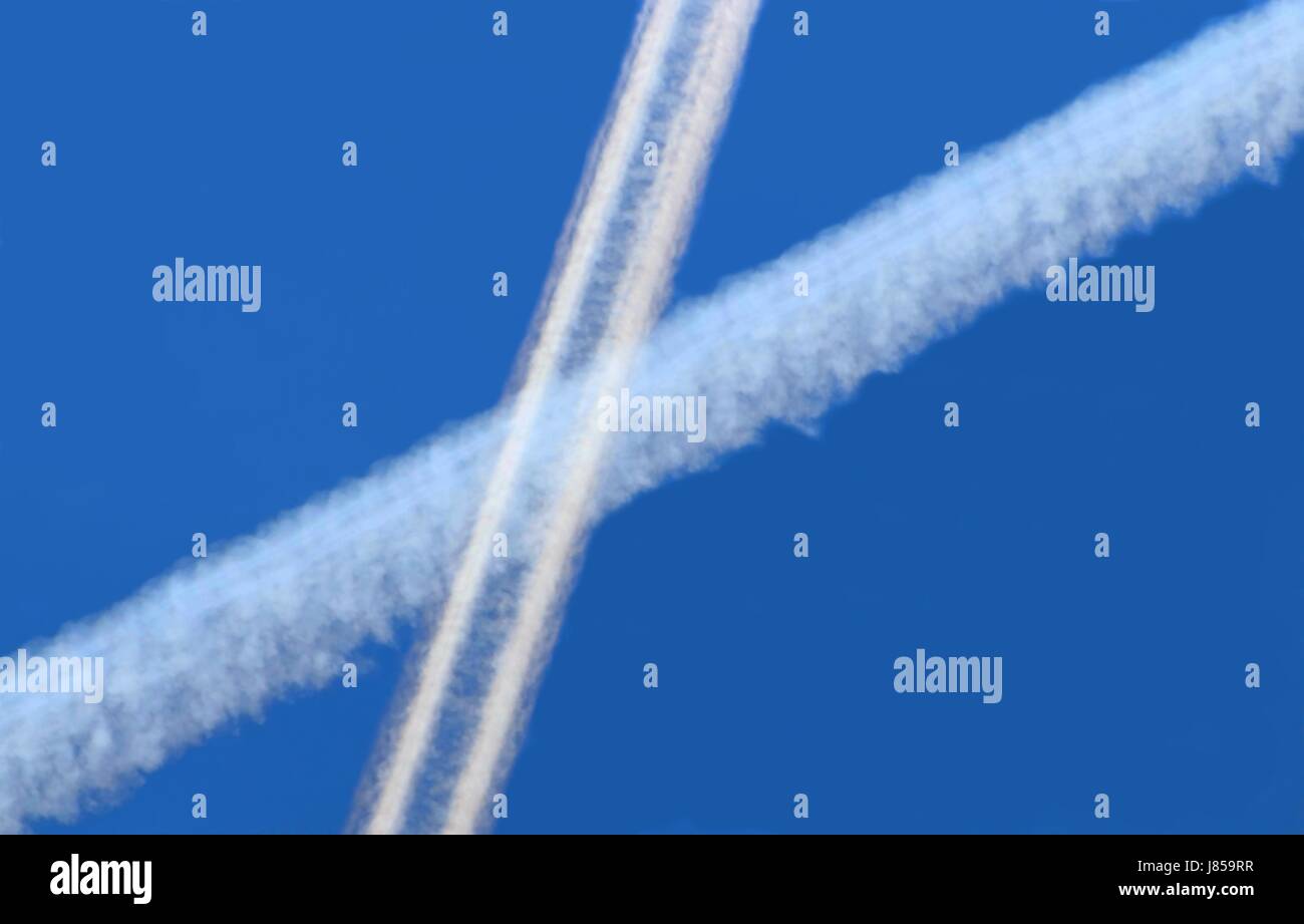 cross traffic transportation air traffic contrail triangles crossing ...