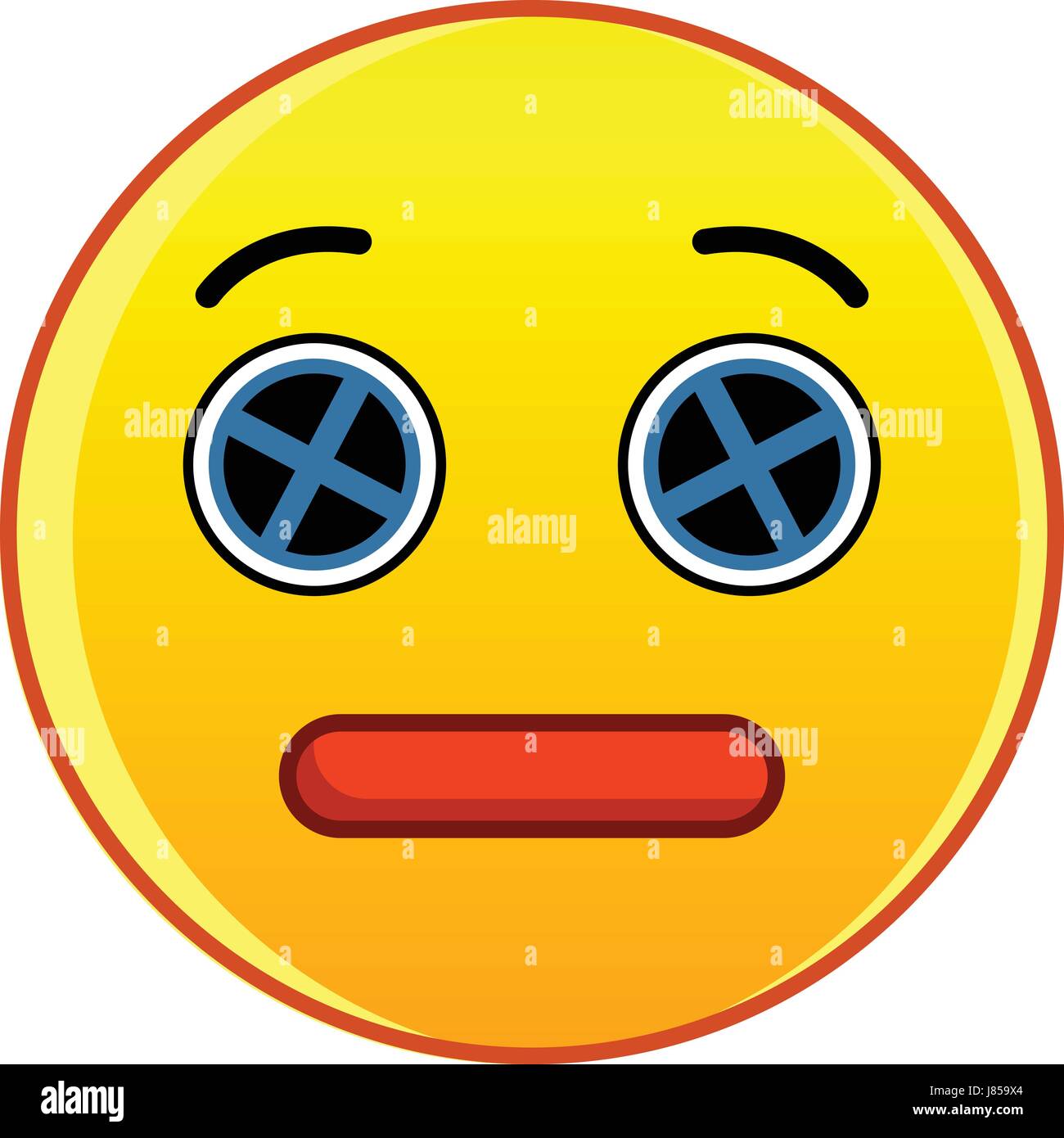 Dead end yellow Stock Vector Images - Alamy