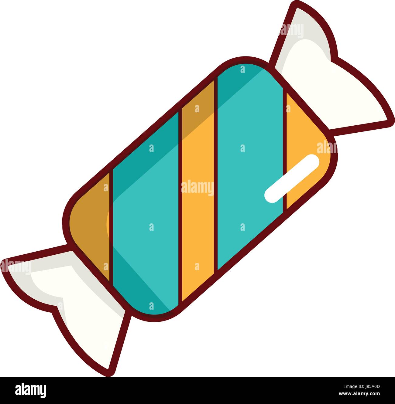 Blue bonbon icon cartoon Stock Vector Images - Alamy