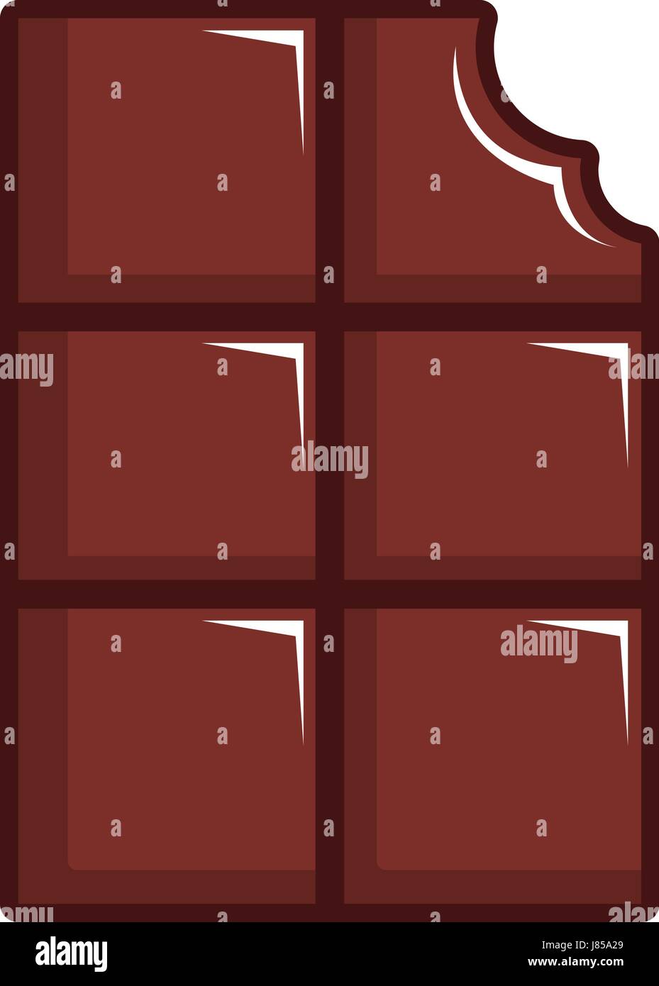 Chocolate bar icon, cartoon style Stock Vector Image & Art - Alamy