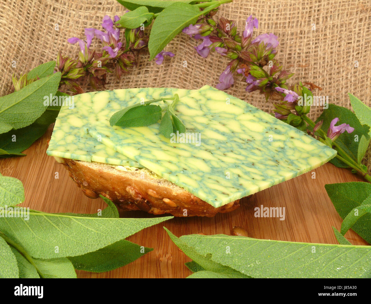 sage cheese roll kaiser green brown brownish brunette taste sage still ...