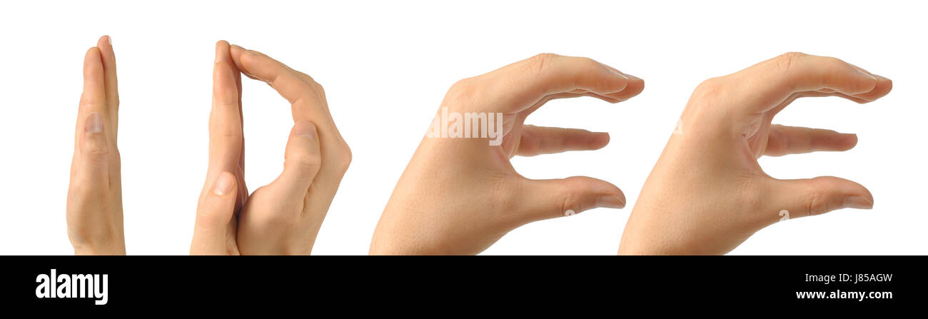 hands forming the word Stock Photo - Alamy