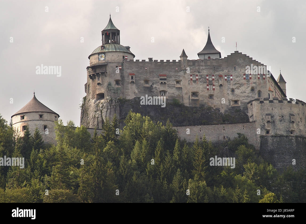 austrians fortress throw mountain chateau castle alps austrians sights ...