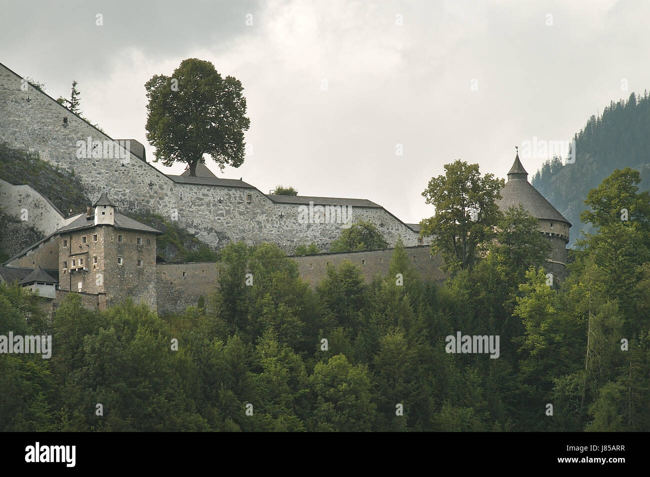 austrians fortress throw mountain chateau castle alps austrians sights ...