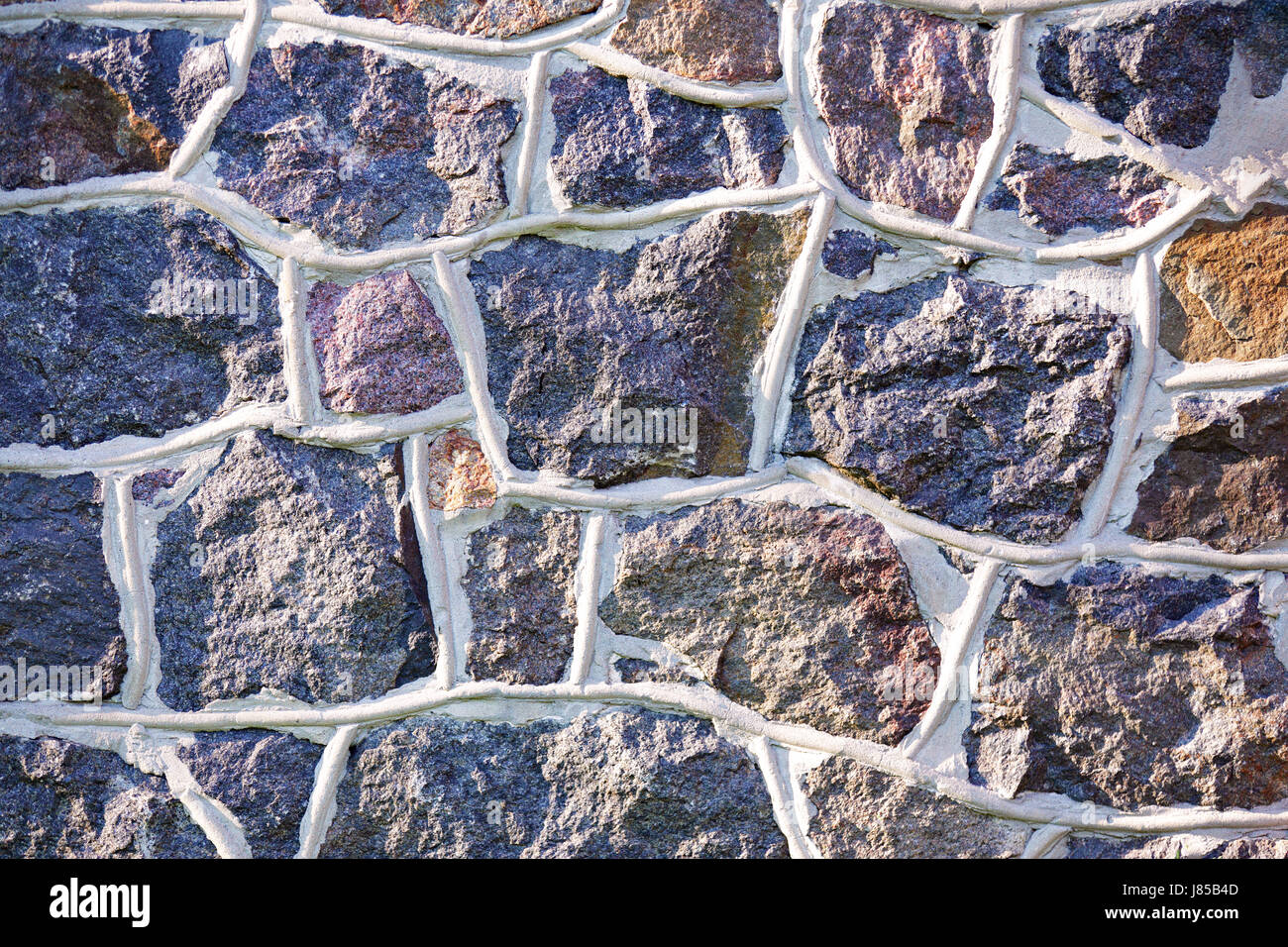 Old stone wall rustic texture background. Blue and gray retro stone ...