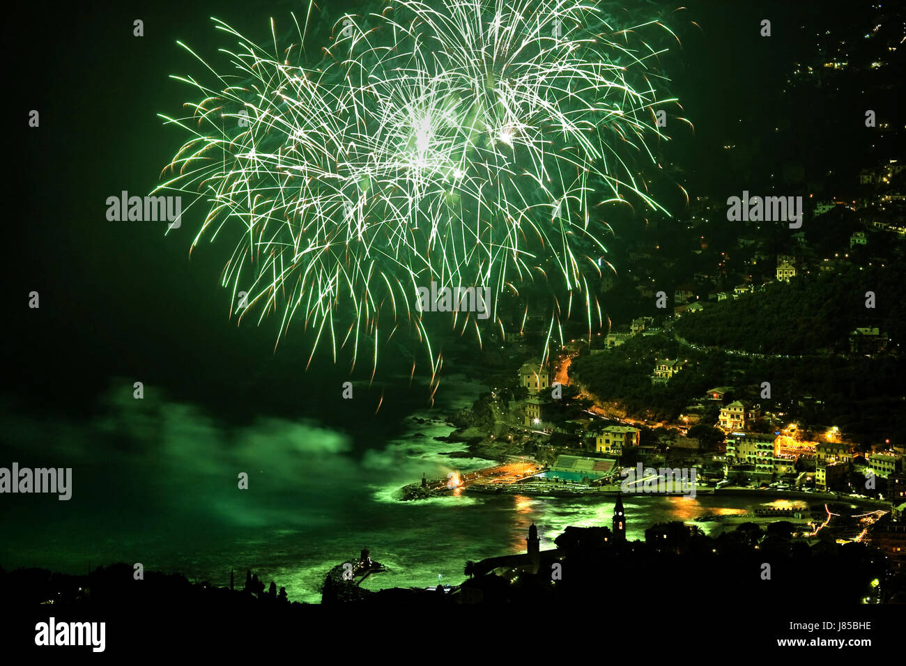 night nighttime look glancing see view looking peeking looking at party ...