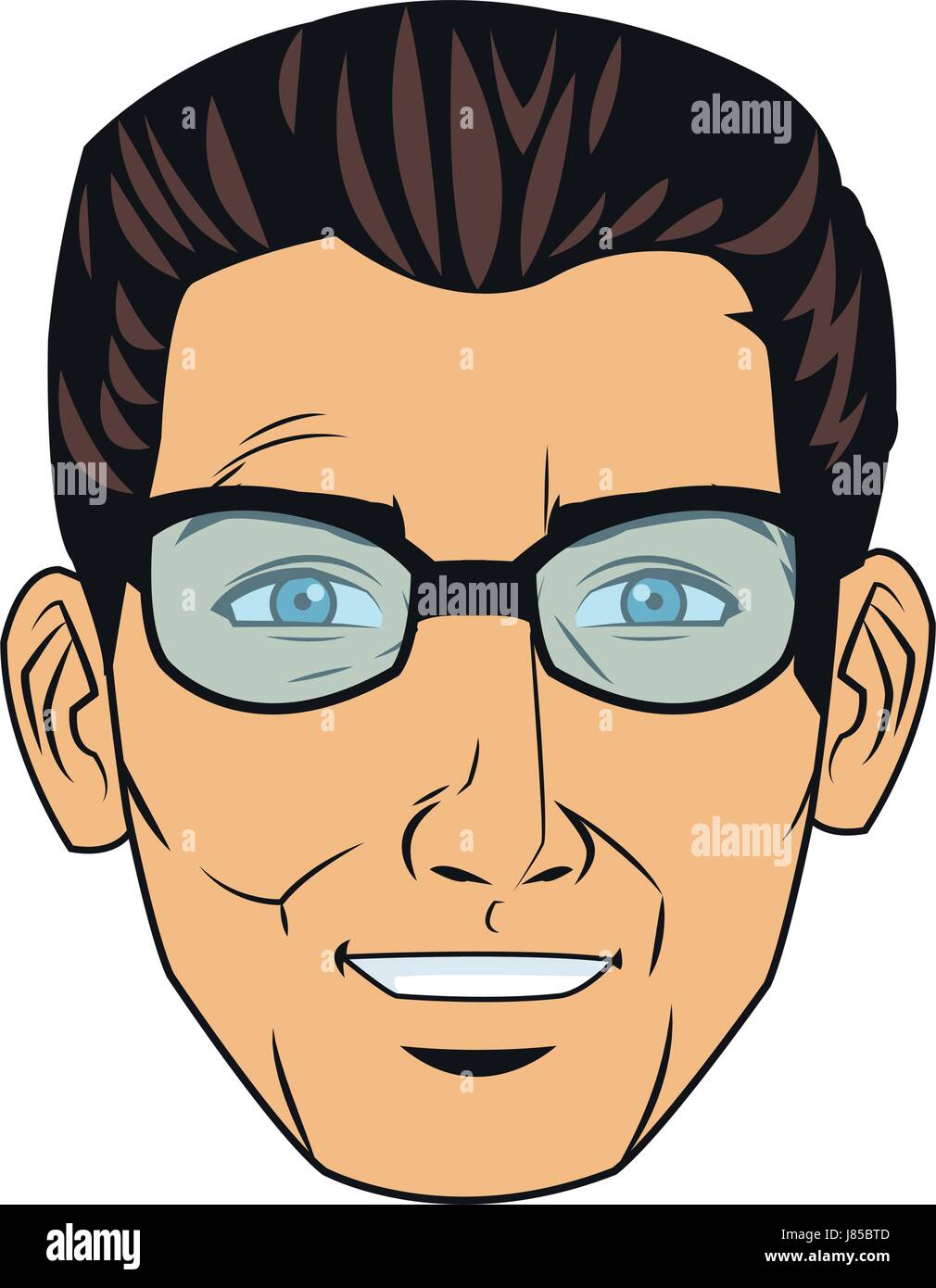 comic face man expression pop art style Stock Vector Image & Art - Alamy