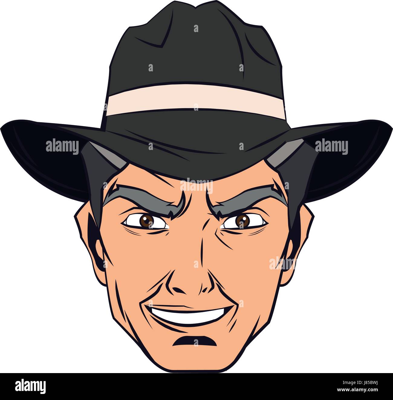 cowboy man cartoon character, modern western cattle hurdlers in ...