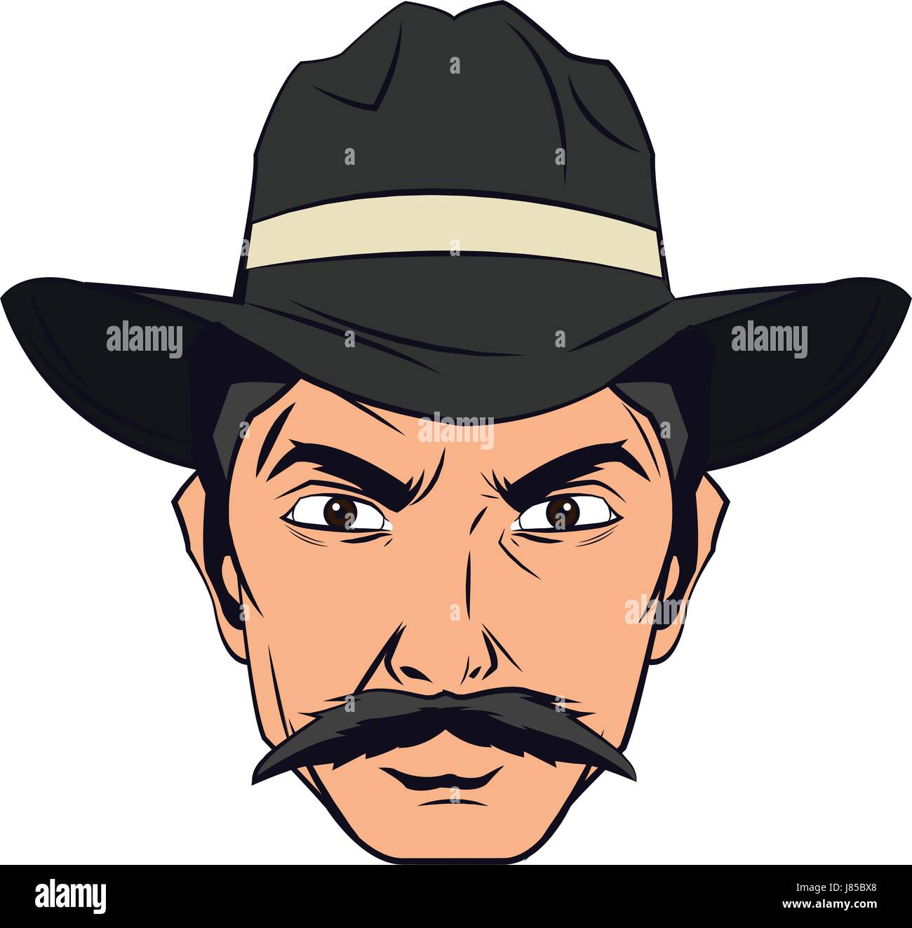 cowboy man cartoon character, modern western cattle hurdlers in ...