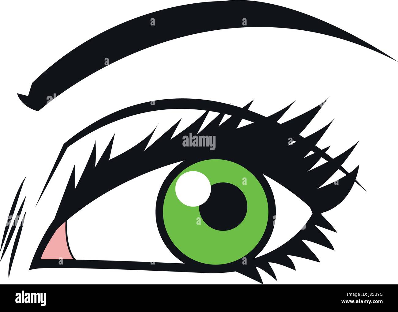 cartoon human eye look style Stock Vector Image & Art - Alamy