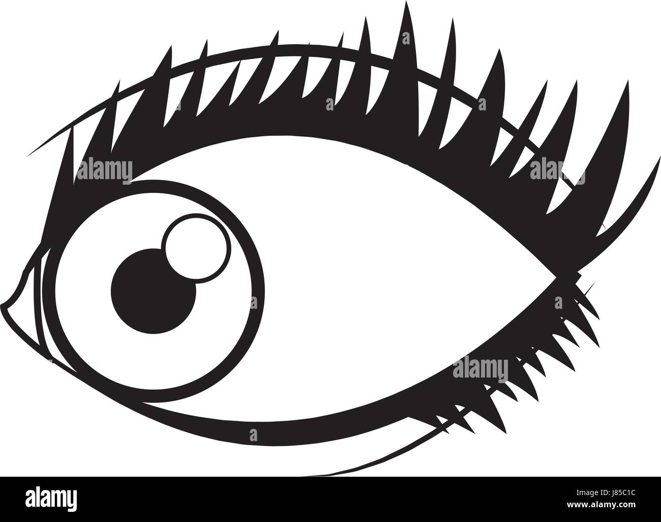 cartoon human eye look style Stock Vector Image & Art - Alamy