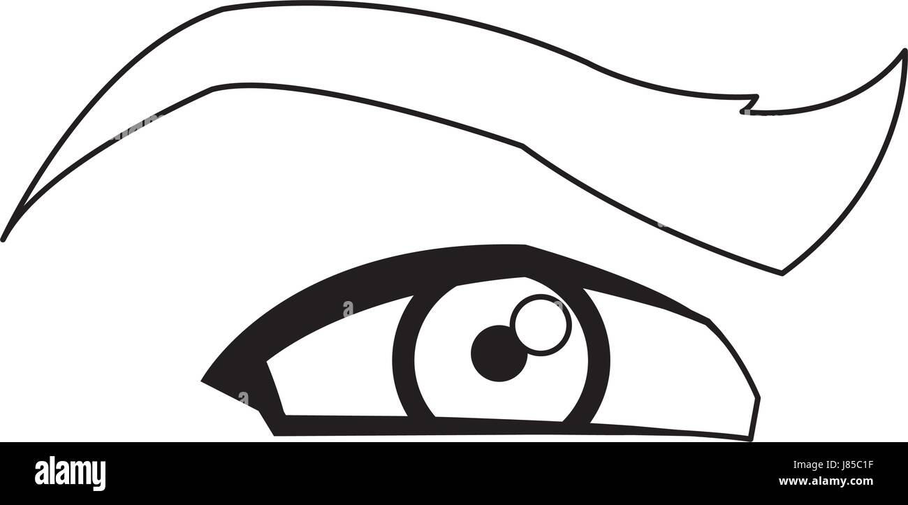 cartoon human eye look style Stock Vector Image & Art - Alamy